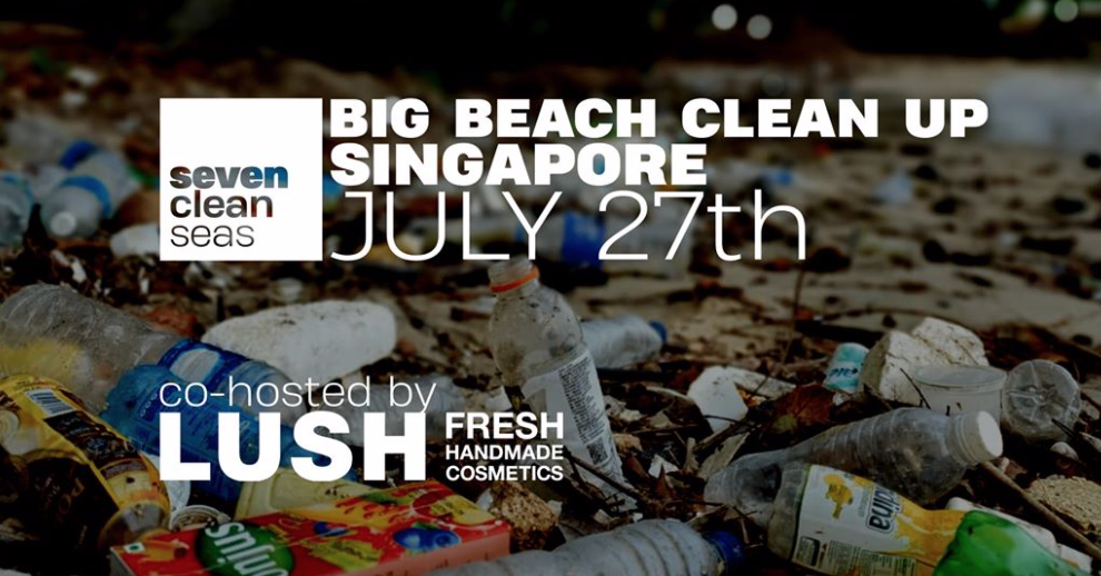 Big Beach Clean Up - by Seven Clean Seas X LUSH Singapore - orgayana